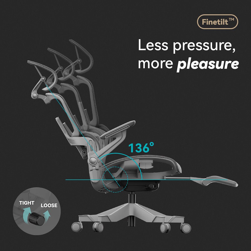 H1 Pro Ergonomic Office Chair with 3D Lumbar Support | Hinomi